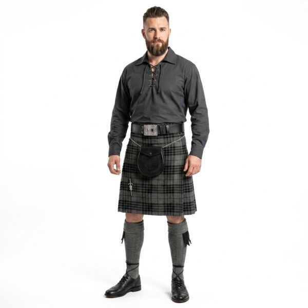 Buy Grey Watch PolyViscose Kilt for Men & Women | Kilts Shop