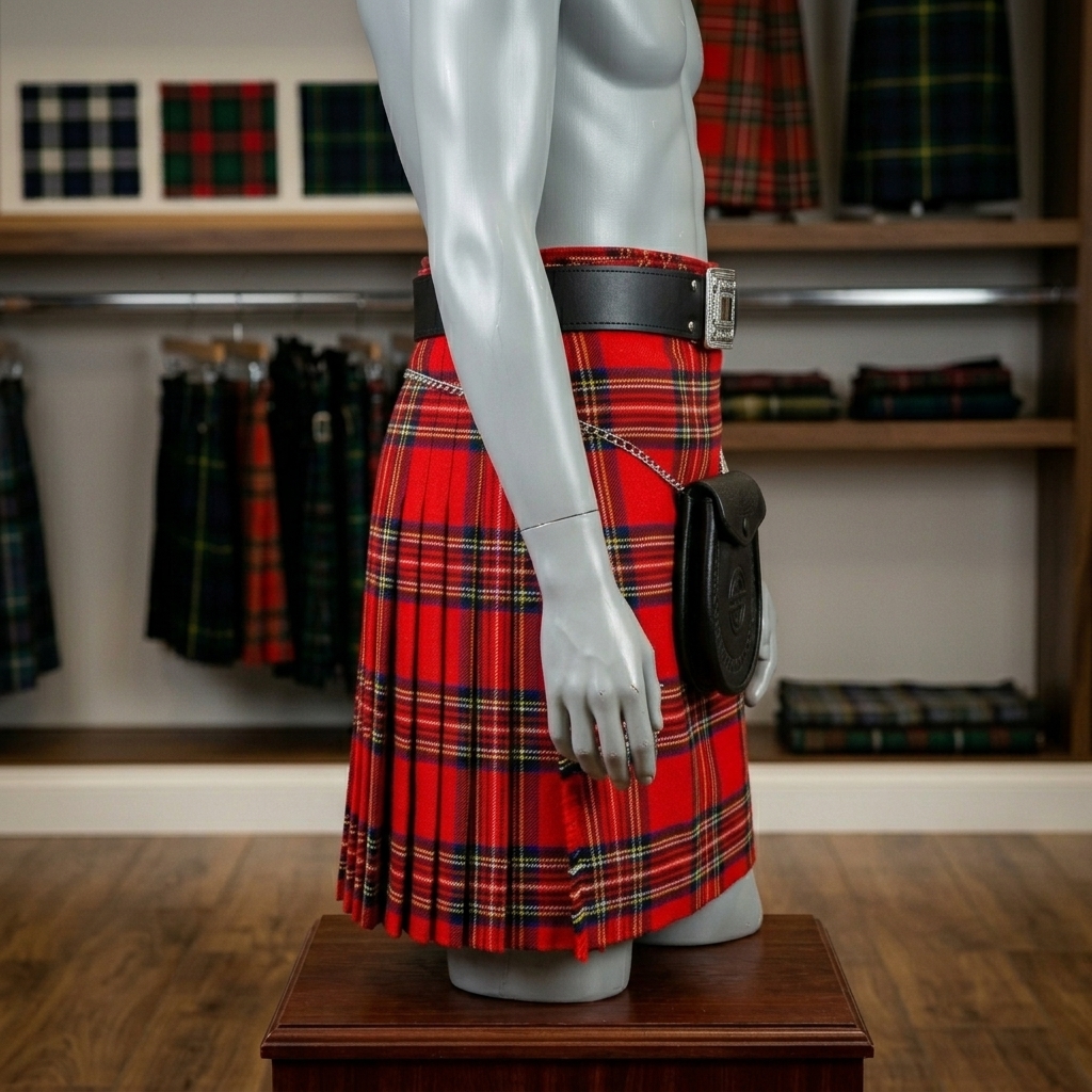 Buy Royal Stewart PolyViscose Kilt – Handmade Scottish Kilt